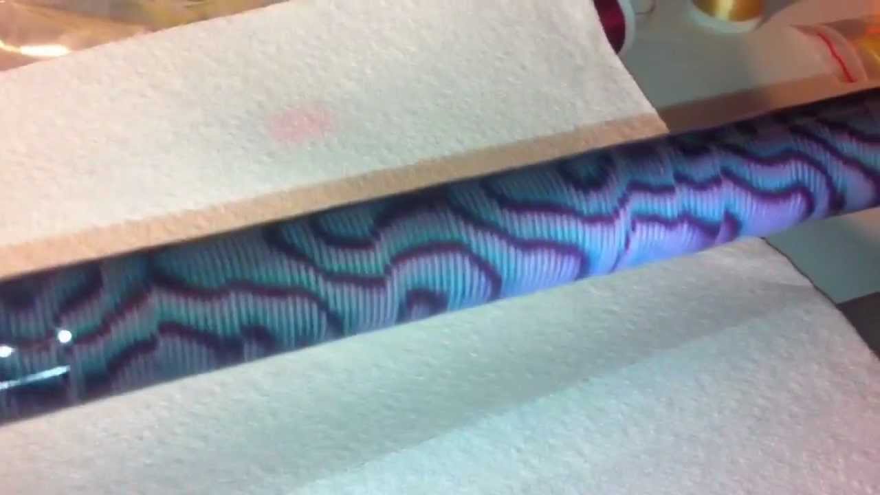 Tiger Wrap on Custom Rod - YouTube