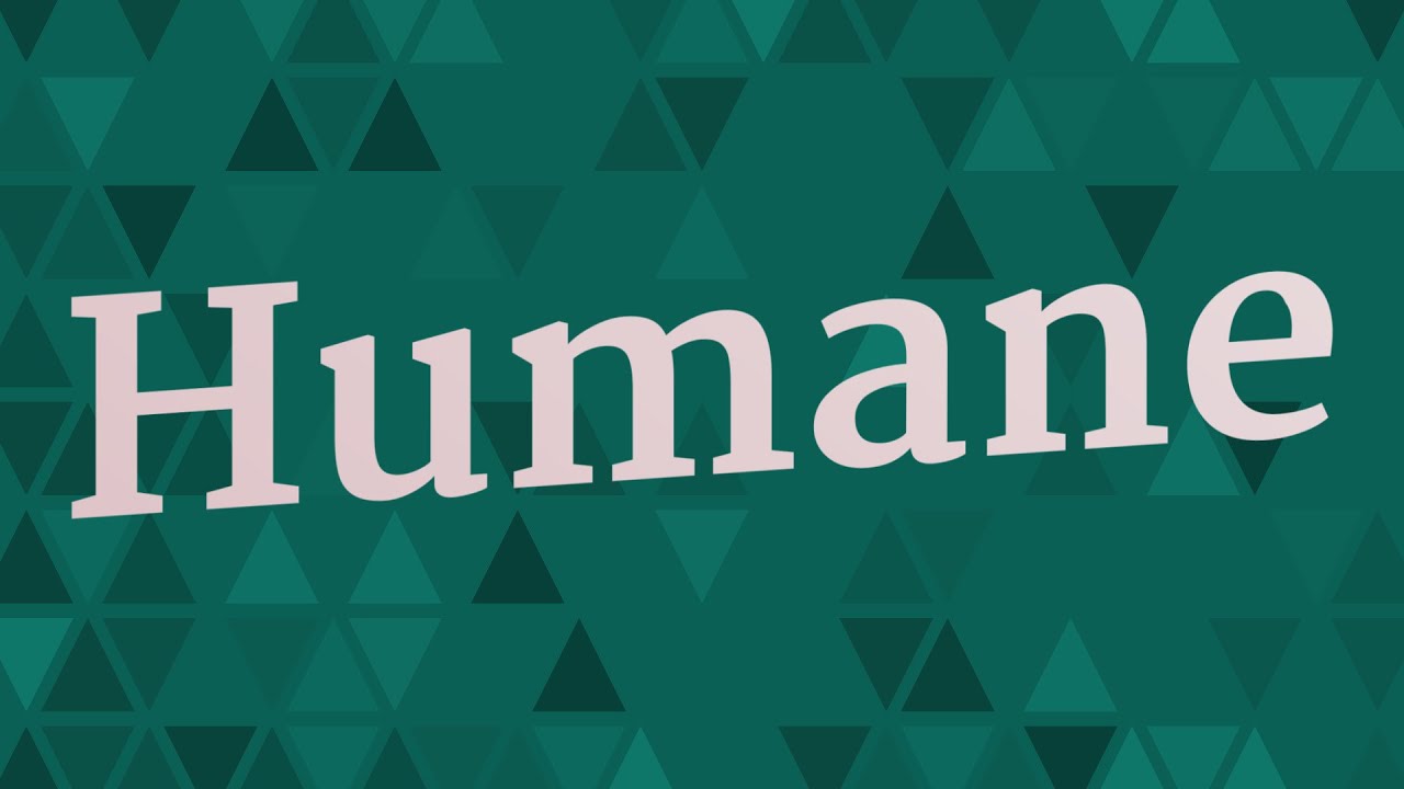 HUMANE pronunciation • How to pronounce HUMANE - YouTube