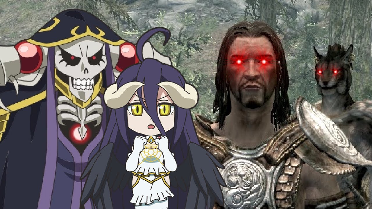 Ainz & Albedo vs. Legendary Bandits - Skyrim (Part 2) - YouTube
