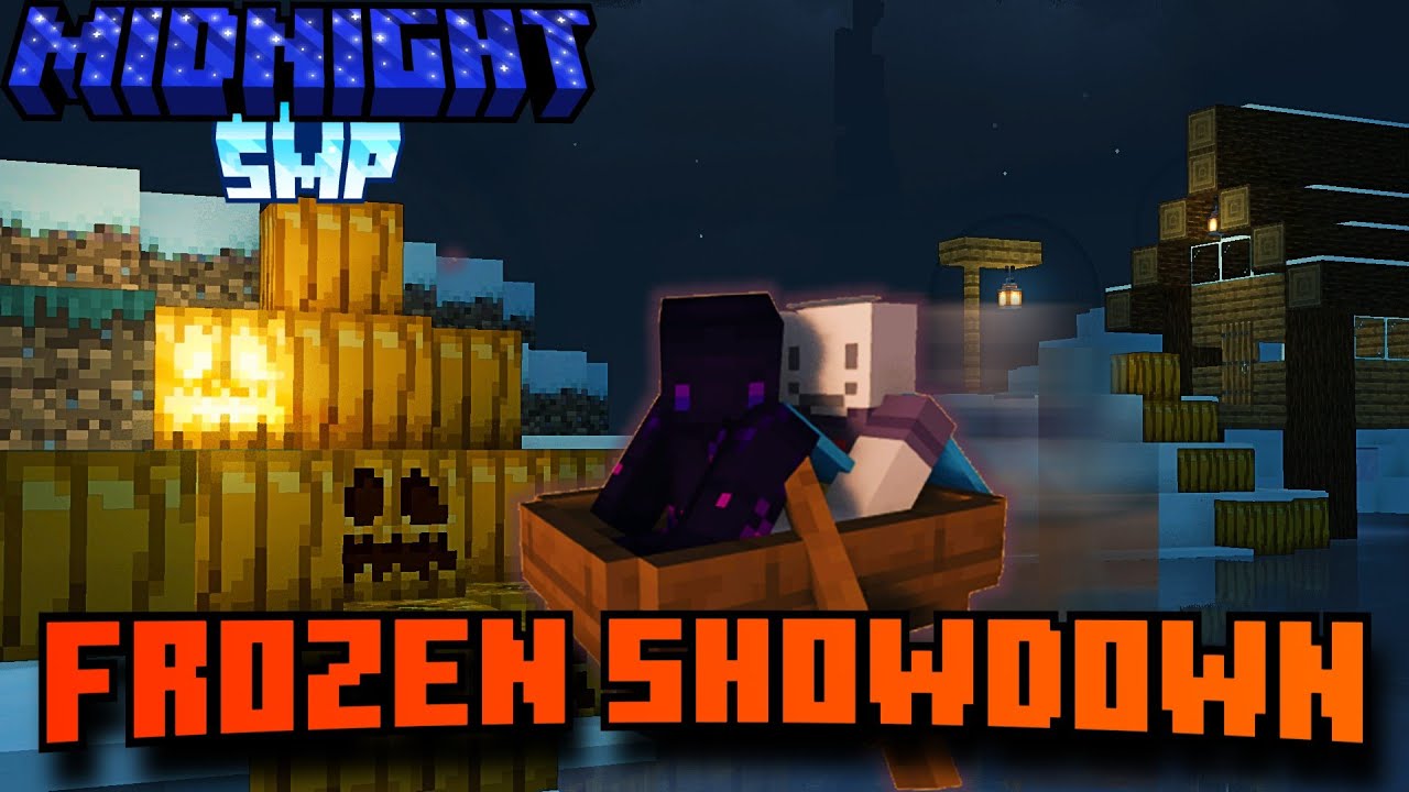 boat icetrack showcase on the MIDNIGHT SMP | MINECRAFT REPLAY - YouTube