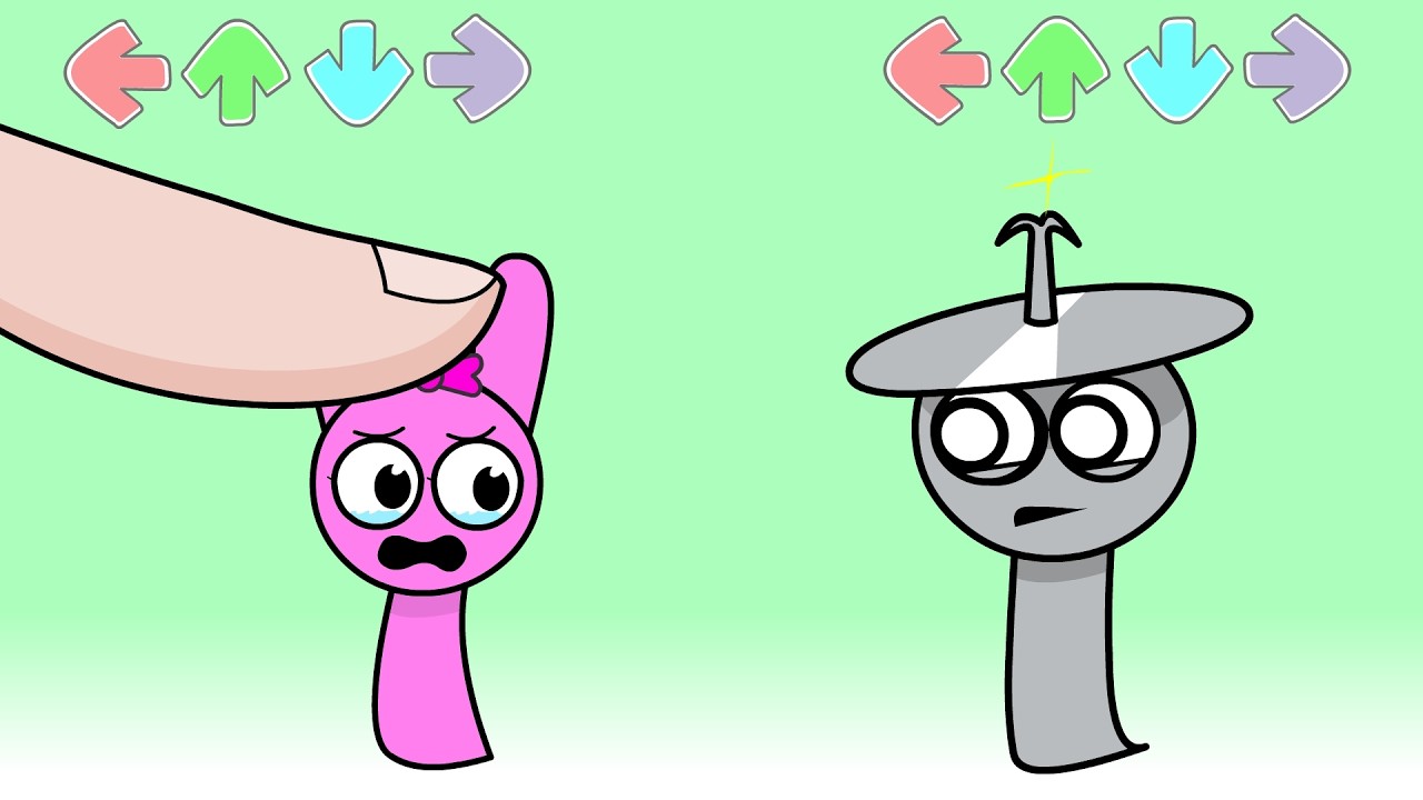 Anime Chibi Sprunki vs Finger - Simon Saves Oren - YouTube