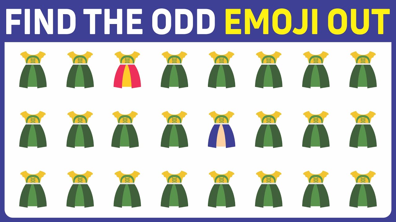 HOW GOOD ARE YOU EYES #114| FIND THE ODD EMOJI OUT | My Odd Show - YouTube