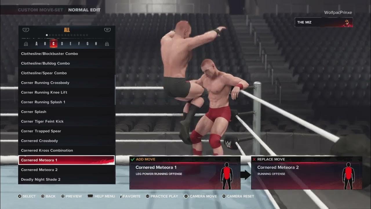 WWE 2K24 | The Miz Updated Moveset + Realistic Base Superstar Settings - YouTube