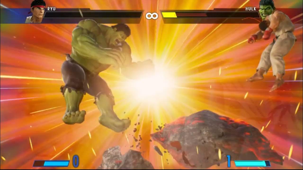 marvel vs capcom - infinite - ryu vs hulk - YouTube