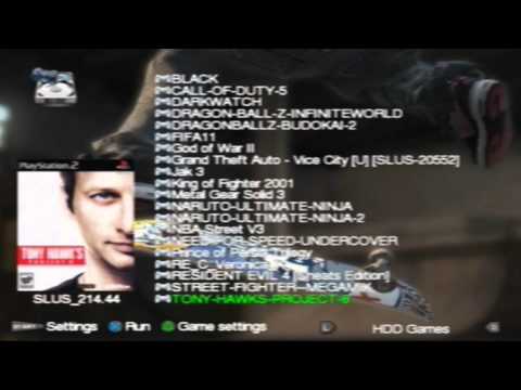 My PS2 With Open ps2 Loader 0.8 + Apps+Covers+HD