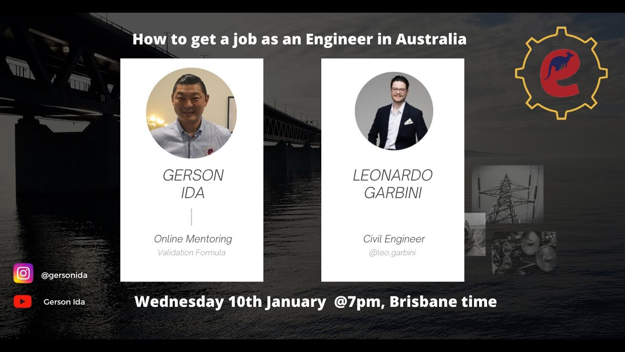 Live 192 - HOW TO GET A JOB AS AN ENGINEER IN AUSTRALIA - YouTube