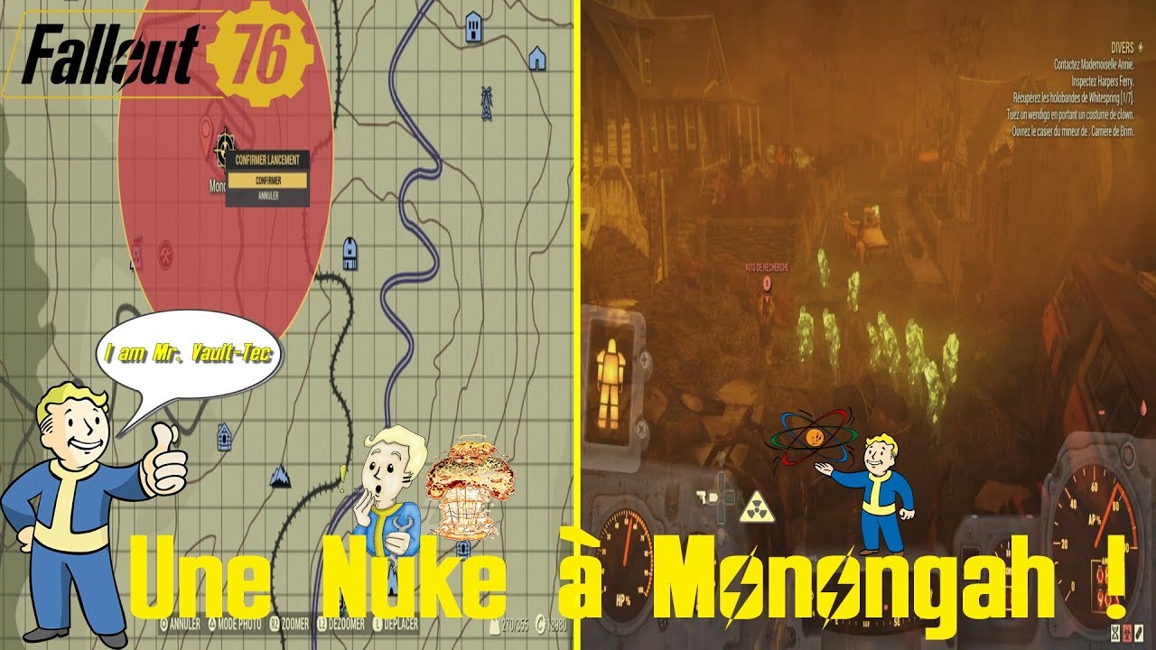 Fallout 76 - UNE NUKE SUR MONONGAH ! (XP & FARMING) - YouTube
