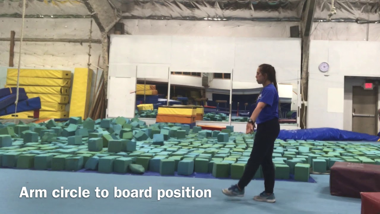 Gymnastics Flat back and Front Handspring Vault Drills - YouTube