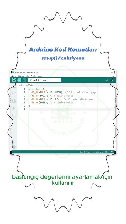 Arduino Kod Komutları 1 Elektronik Arduino Arduinouno Arduinoide Mcu Arduinocode Shorts