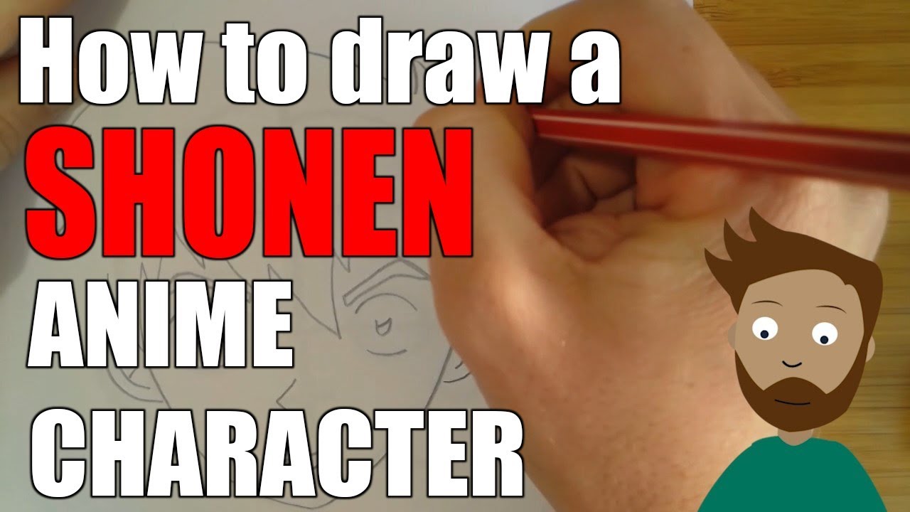 How to draw a Shonen Anime Character - YouTube