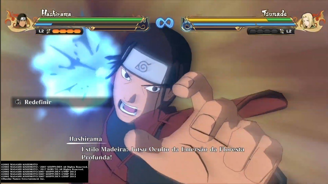 Hashirama (First Hokage) Combo + Ultimate Jutsu - NARUTO STORM ...