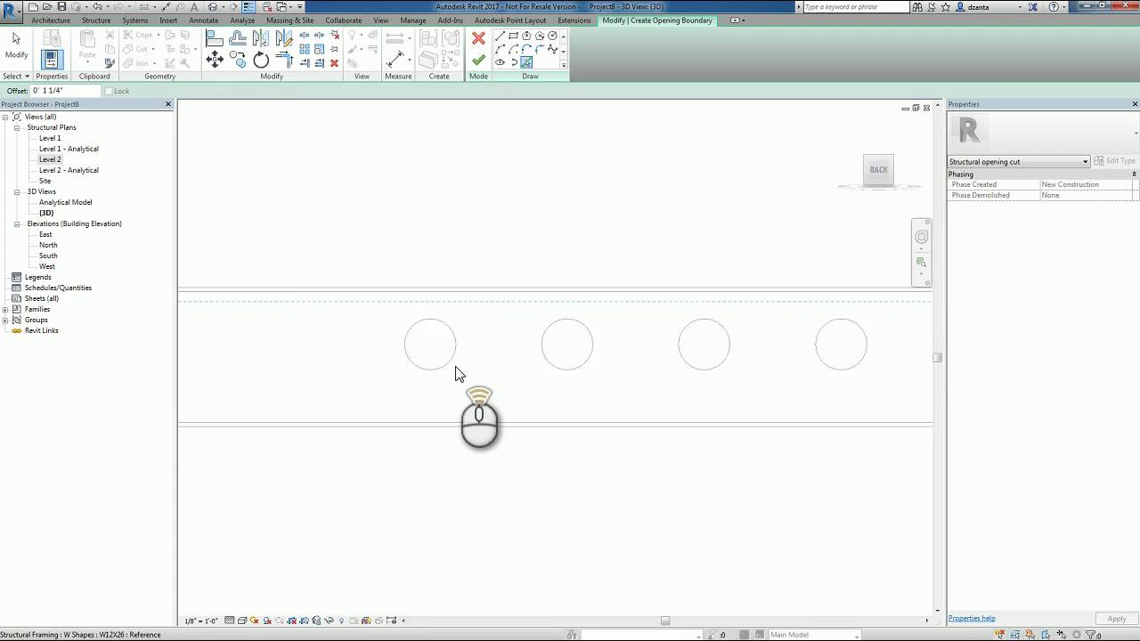 Revit Opening by Face Command - A How To Guide - YouTube