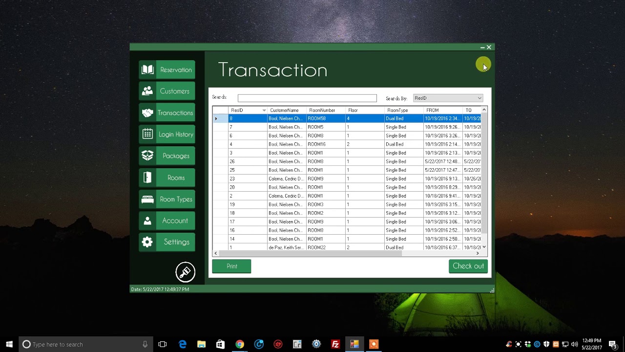 Hotel Reservation System With Sms Notification C# - YouTube