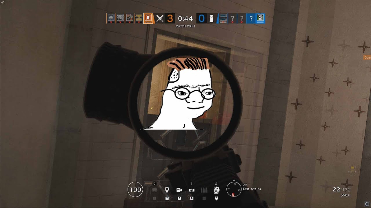 R6S Noob saves last round - YouTube