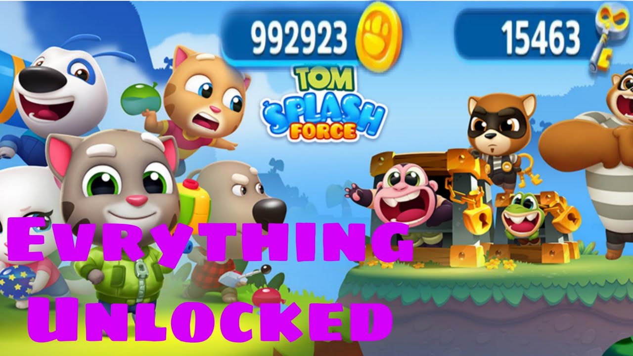 Talking Tom Splash | All characters unlocked - YouTube