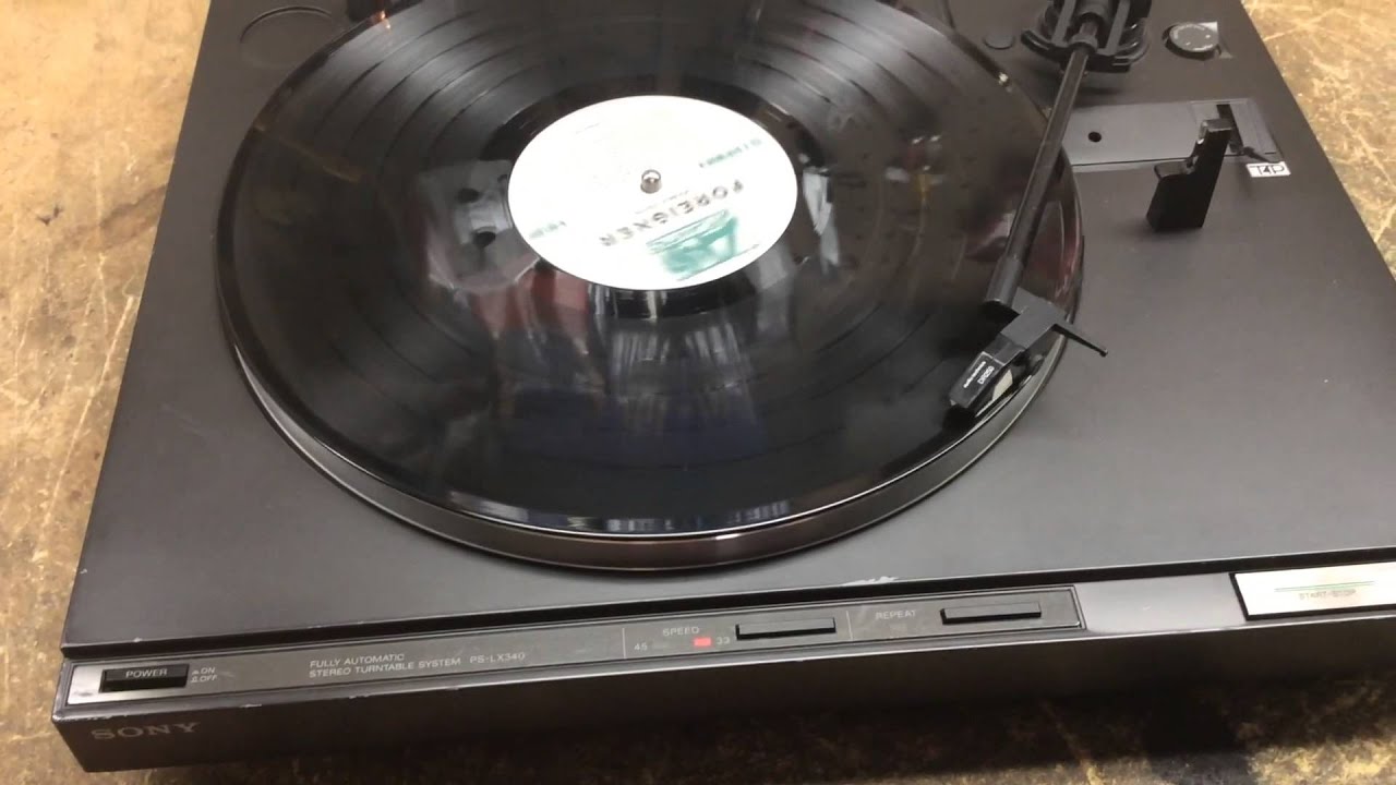 Sony PS-LX340 Turntable - YouTube