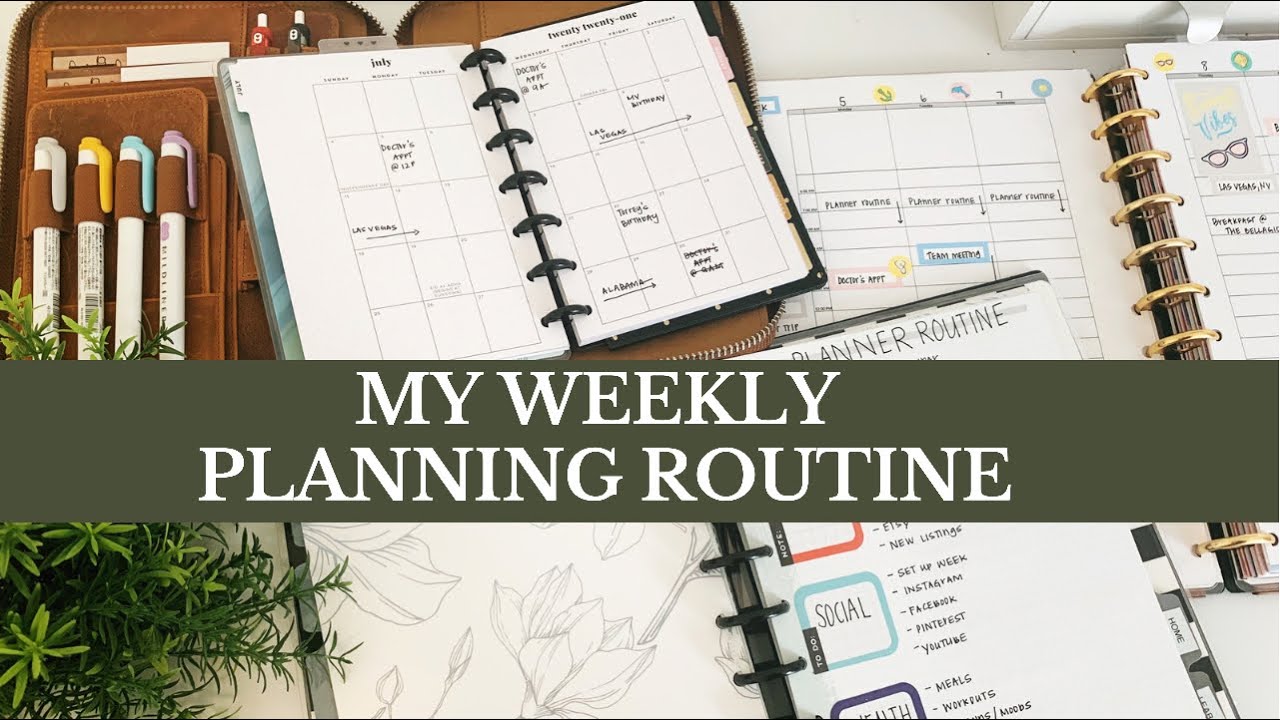 My Weekly Planning Routine - YouTube