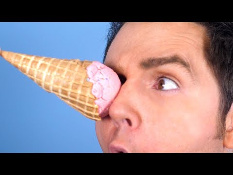 ICE CREAM IN EYE!