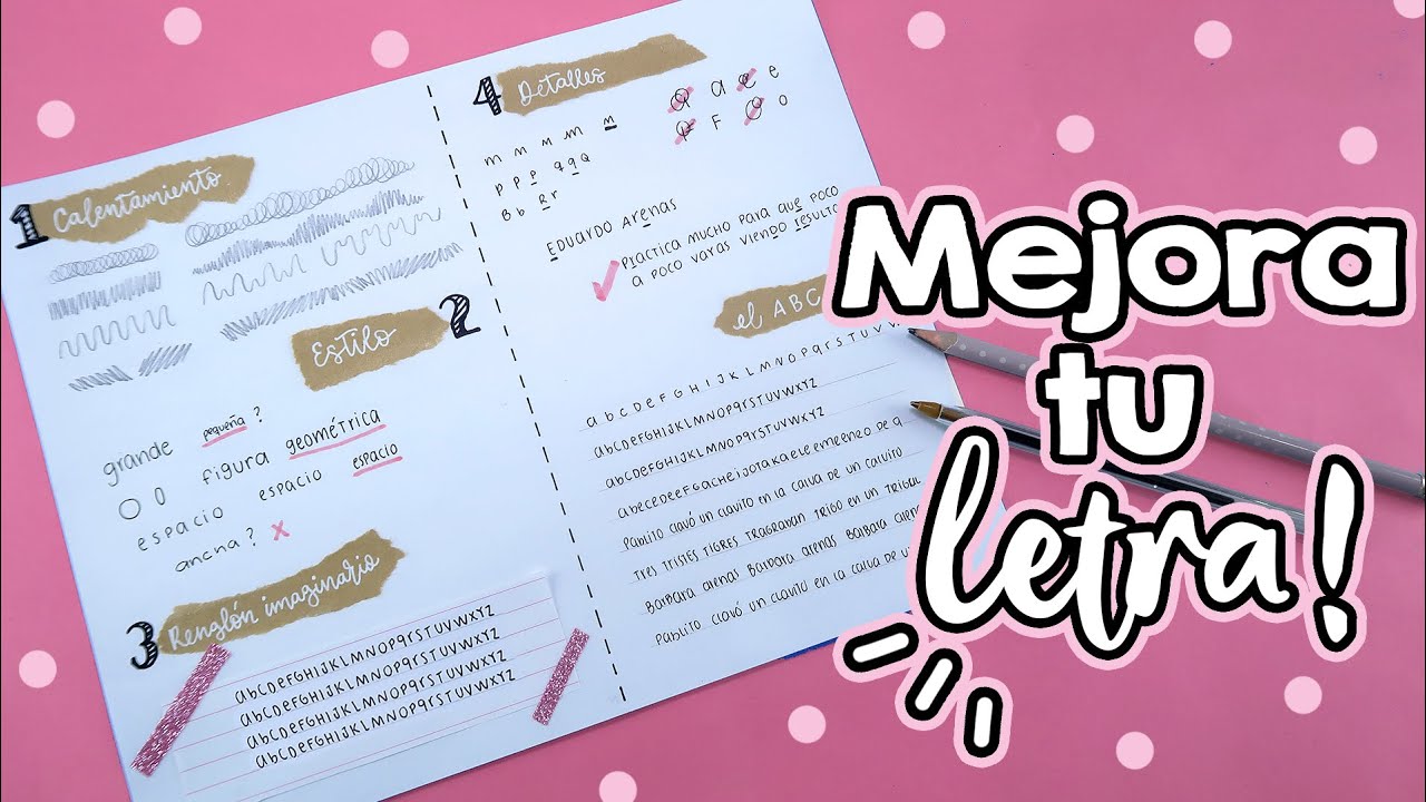 MEJORA TU LETRA con 5 pasos súper FÁCILES! - YouTube