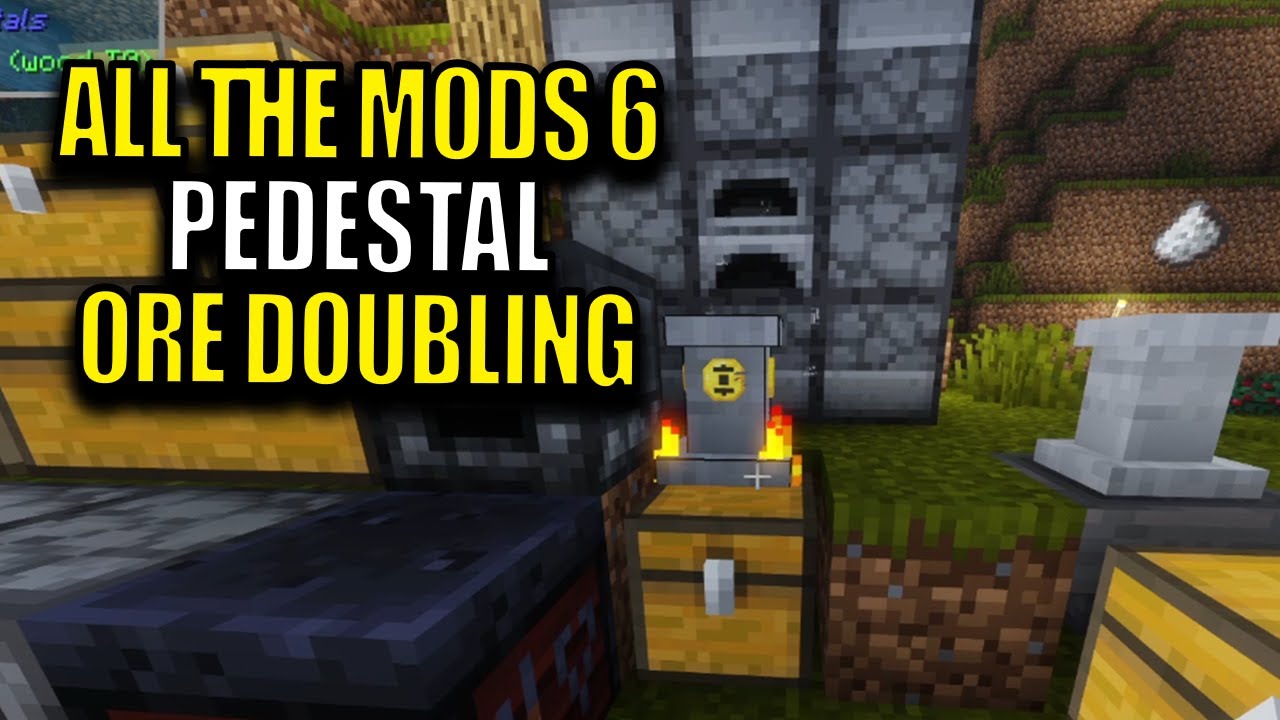 Minecraft All The Mods 6 Modpack Ep 7 - Pedestal Ore Doubling - YouTube