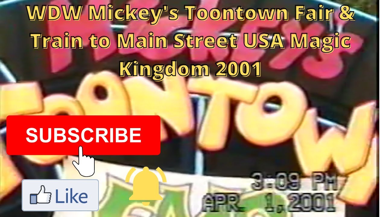 WDW Mickey's Toontown Fair & Train to Main Street USA Magic Kingdom ...