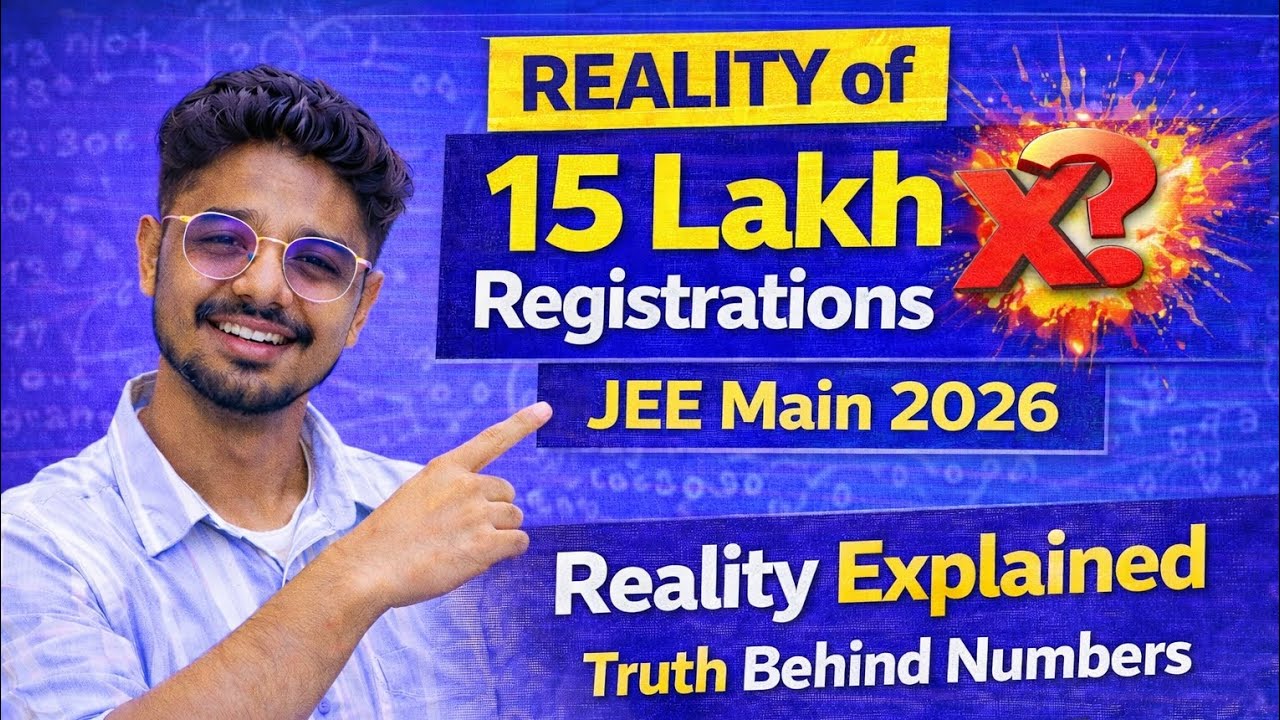 Reality of 15 lakh registration JEE MAIN 2026 - YouTube