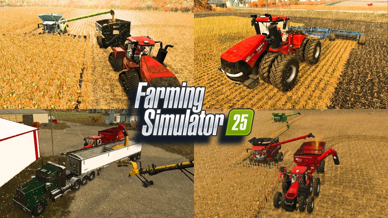 The first day of a MASSIVE corn harvest! (Also trying to beat the snow ...