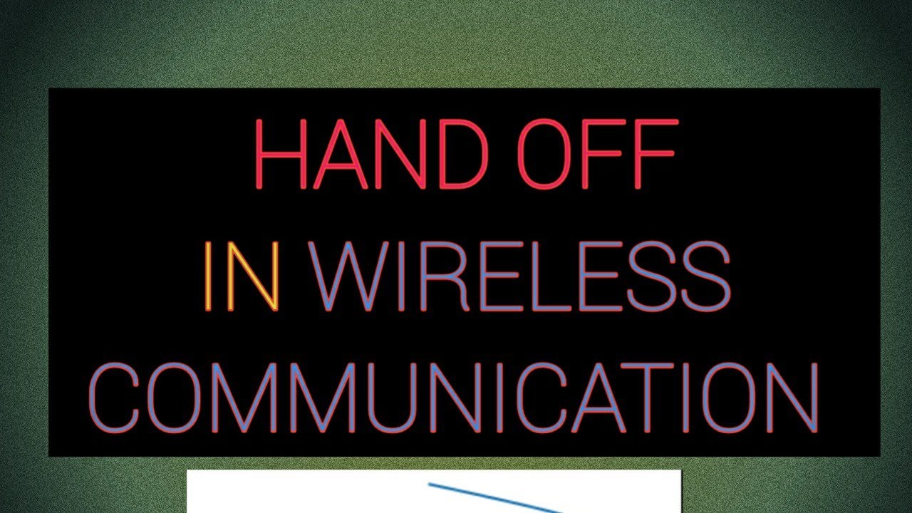 Hand off in wireless communication! Hard hand off ! soft hand off - YouTube