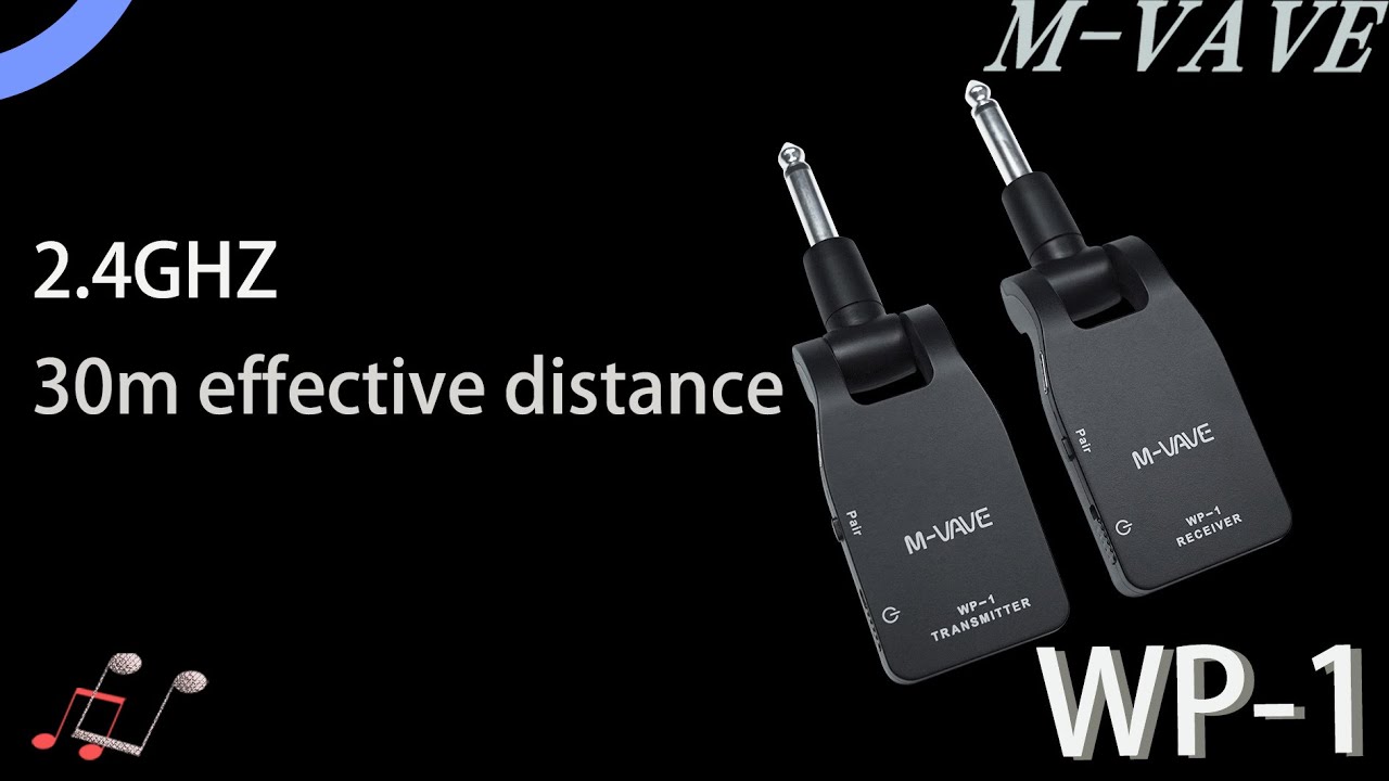 M-VAVE Wireless Receiving Tansmitter WP-1 Effect Display - YouTube