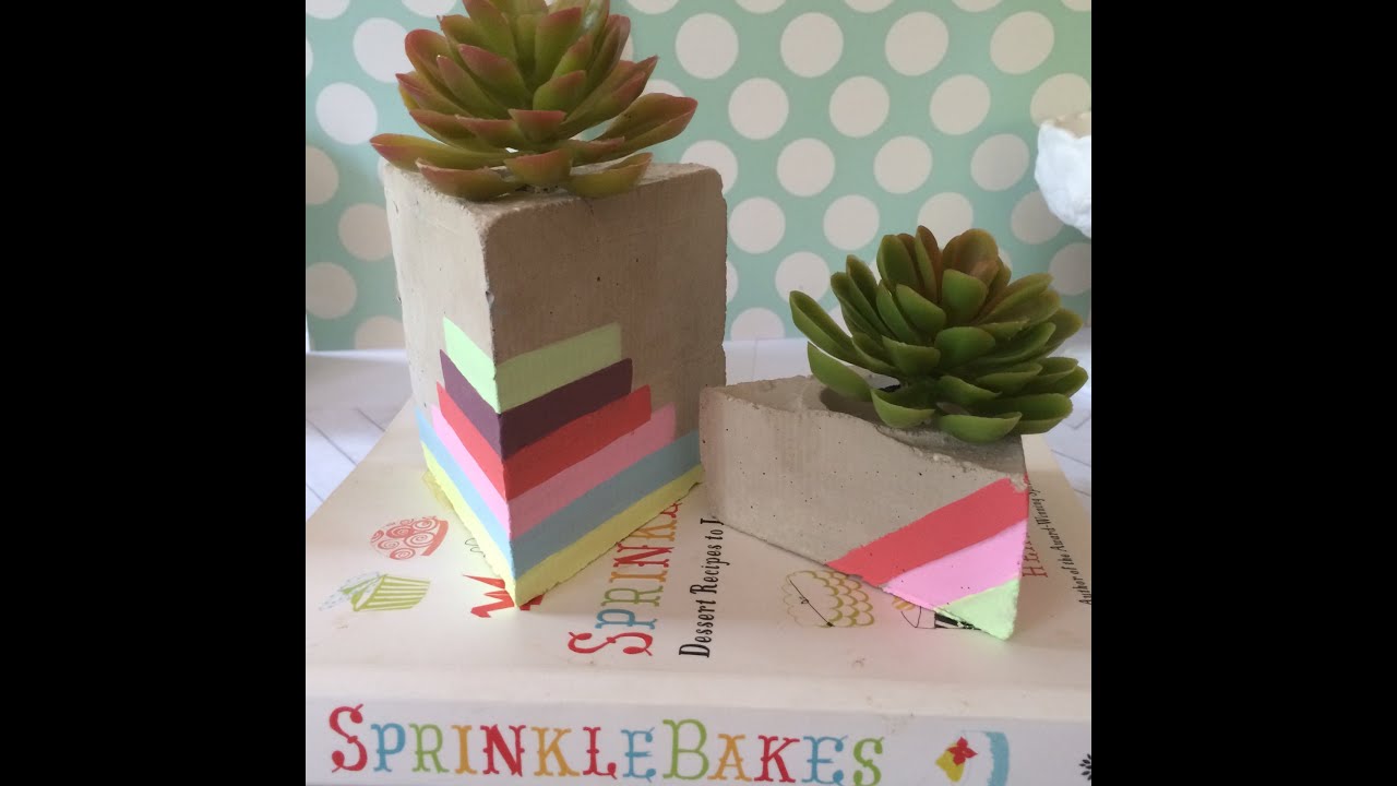DIY Triangle Planters - YouTube