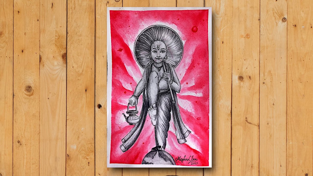 Vamana Avatar | Pencil Sketch of Lord Vishnu's Dashavatharam Series ...