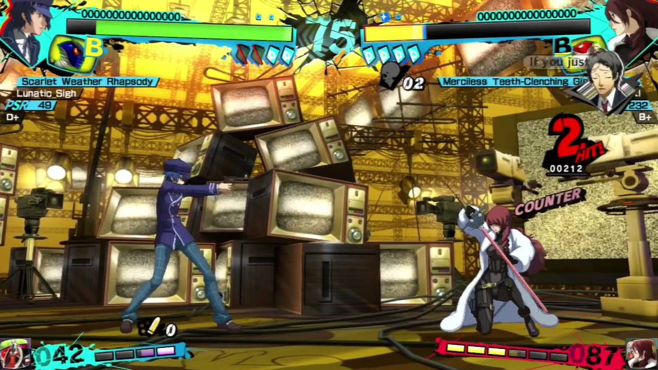 Persona 4 Arena Ultimax - Netplay Replay 3: Naoto vs Mitsuru - YouTube