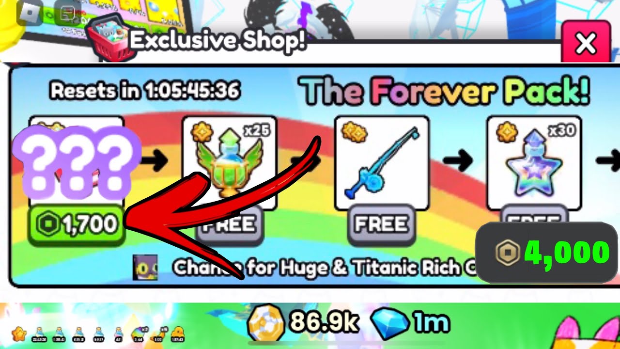 Buying The forever pack and more in the shop (pet simulator 99) - YouTube