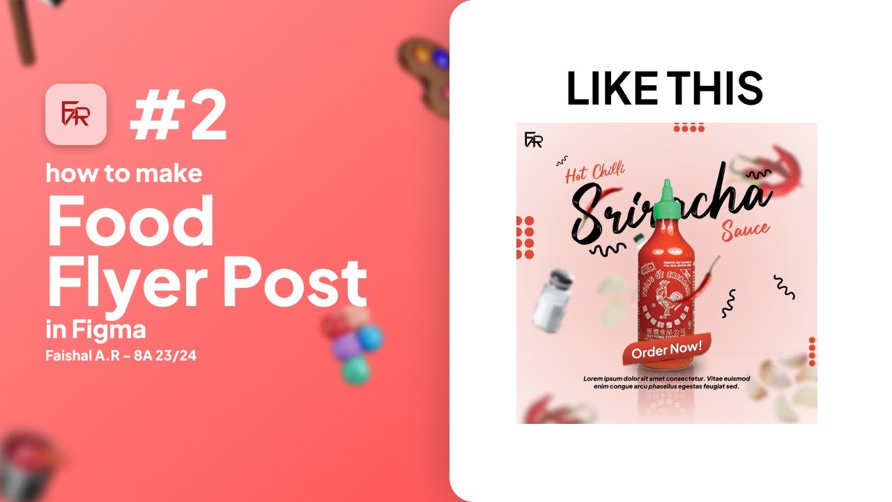 Figma Tutorial: Make a Food Flyer Post | #2 - Faishal A.R - YouTube
