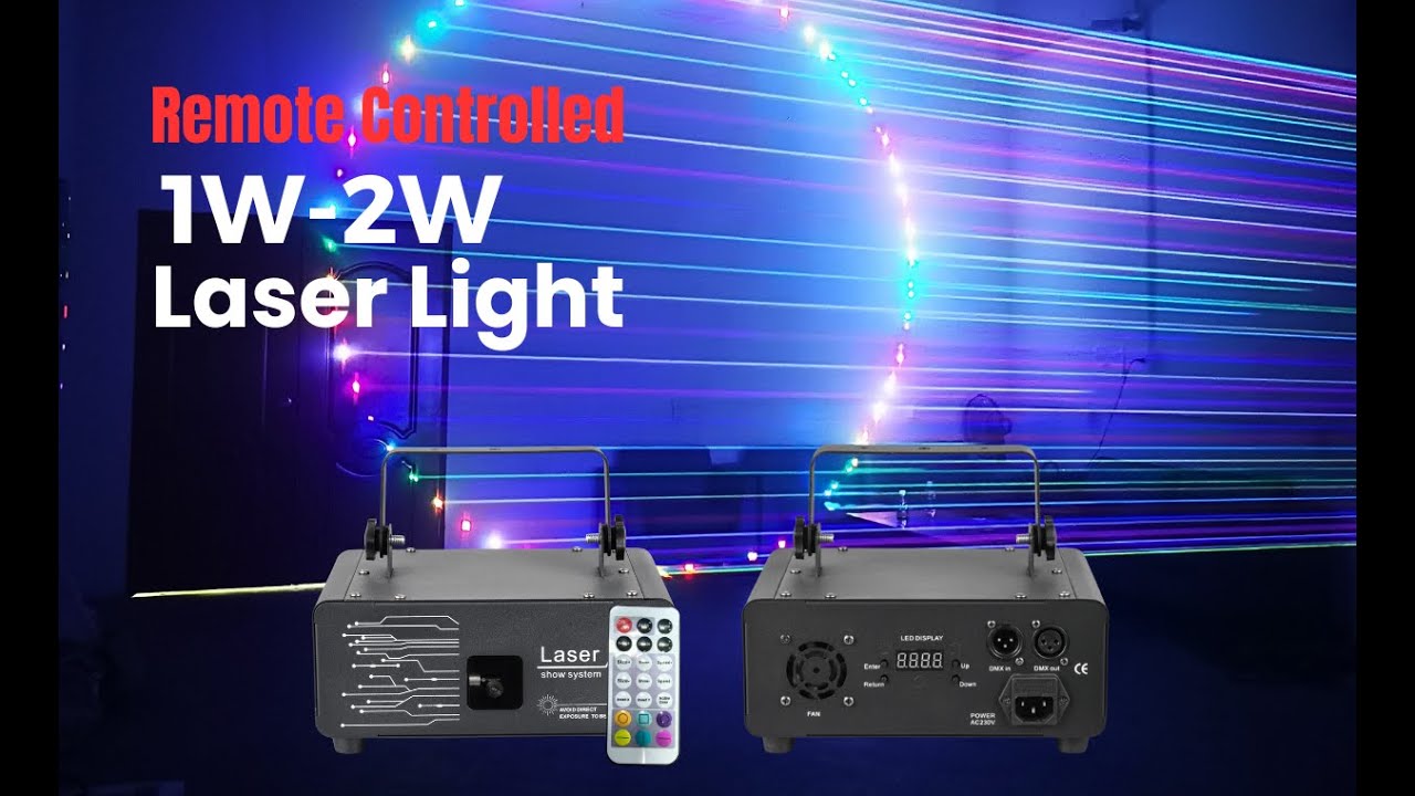 Ectech 1W 2W Colorful Animation Laser Light Show Disco Stage Light (2) - YouTube