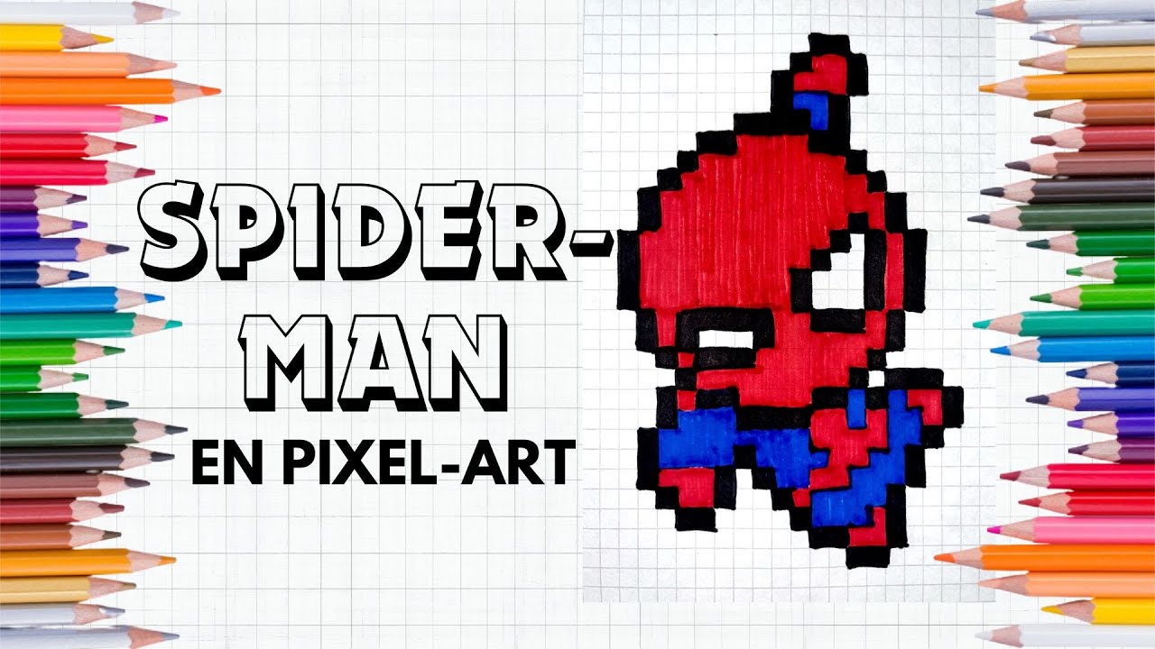 Como Dibujar a Spider-Man en Pixel Art - How To Draw Spider-Man # ...