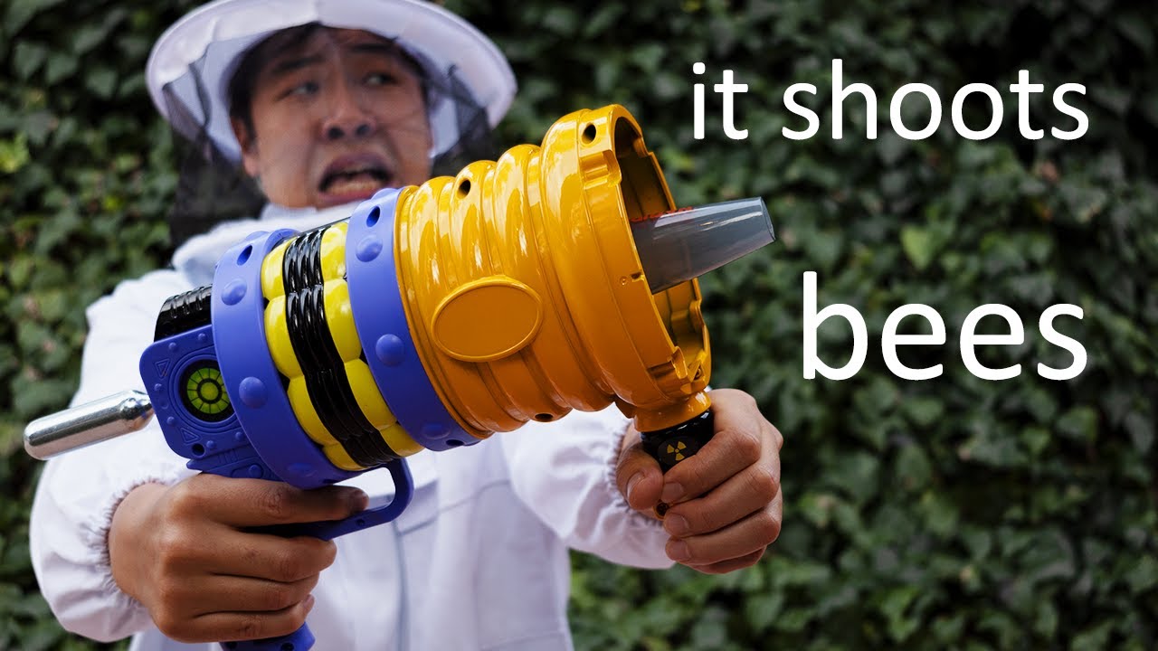 Bee Gun, the gun that shoots bees - YouTube