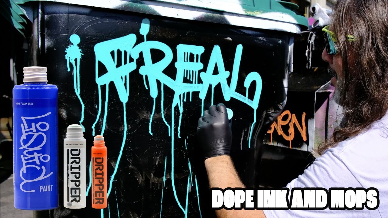 Dope Liquid Ink and Mops - First Test (Light and Dark Shades) - YouTube