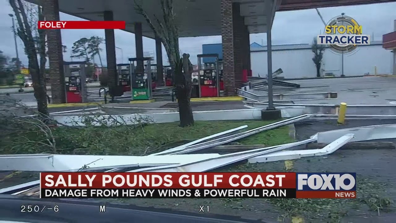 Hurricane Sally damage in Foley - YouTube