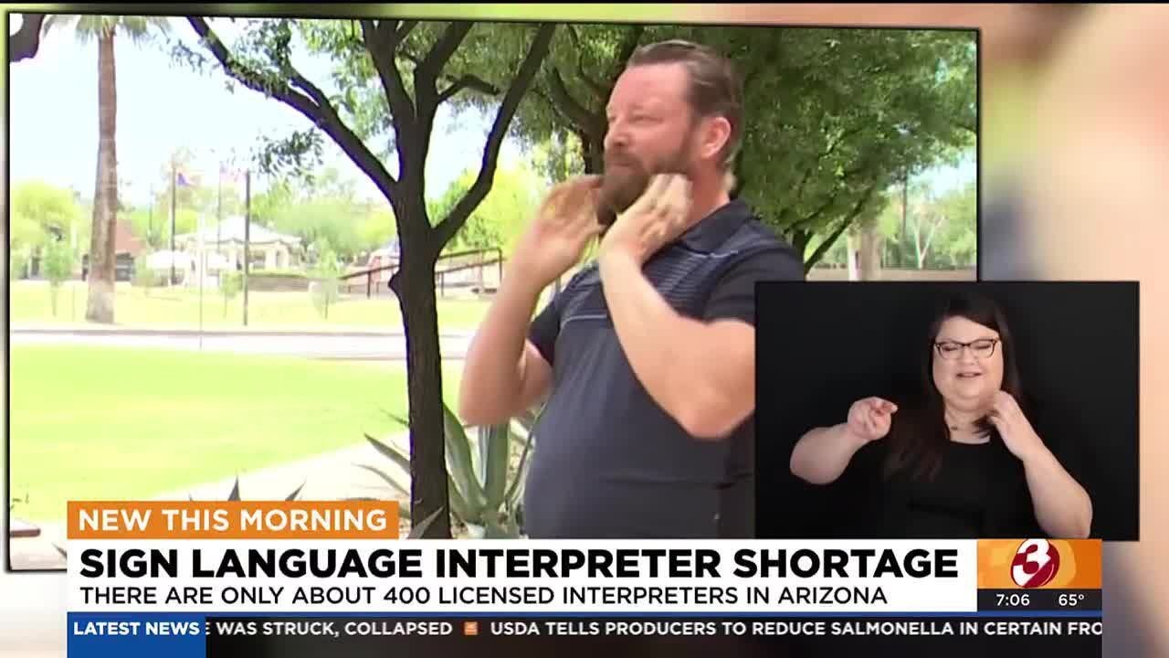 Arizona is dealing with a sign language interpreter shortage - YouTube