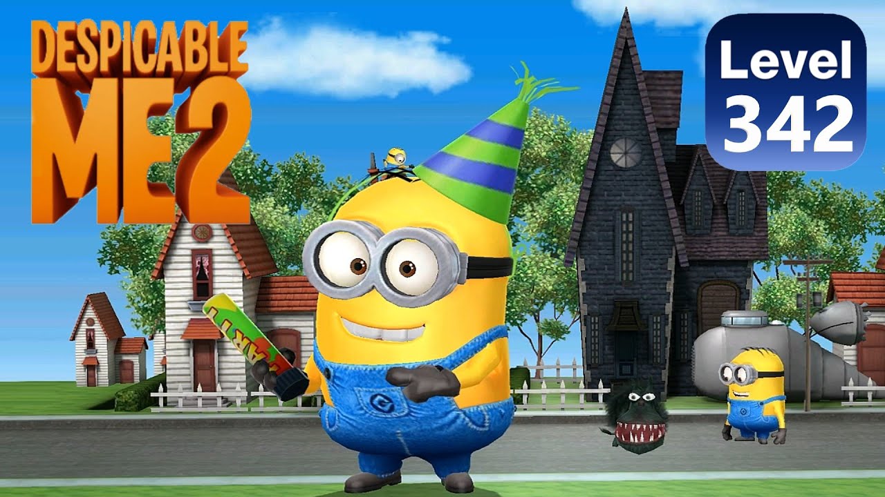 Despicable Me: Minion Rush Partier level 342 Residential Area gameplay ...