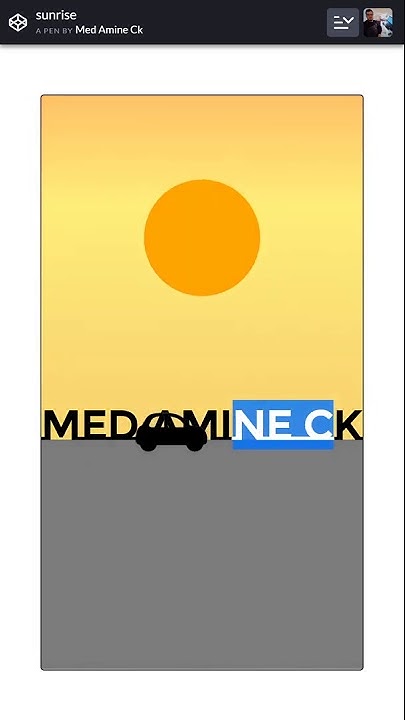 sunset and sunrise using only html and css without plugins - YouTube