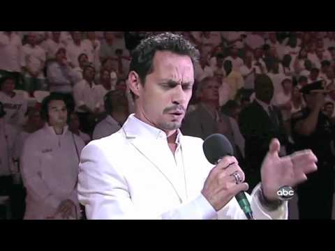 Marc Anthony Sings US National Anthem Star Spangled Banner