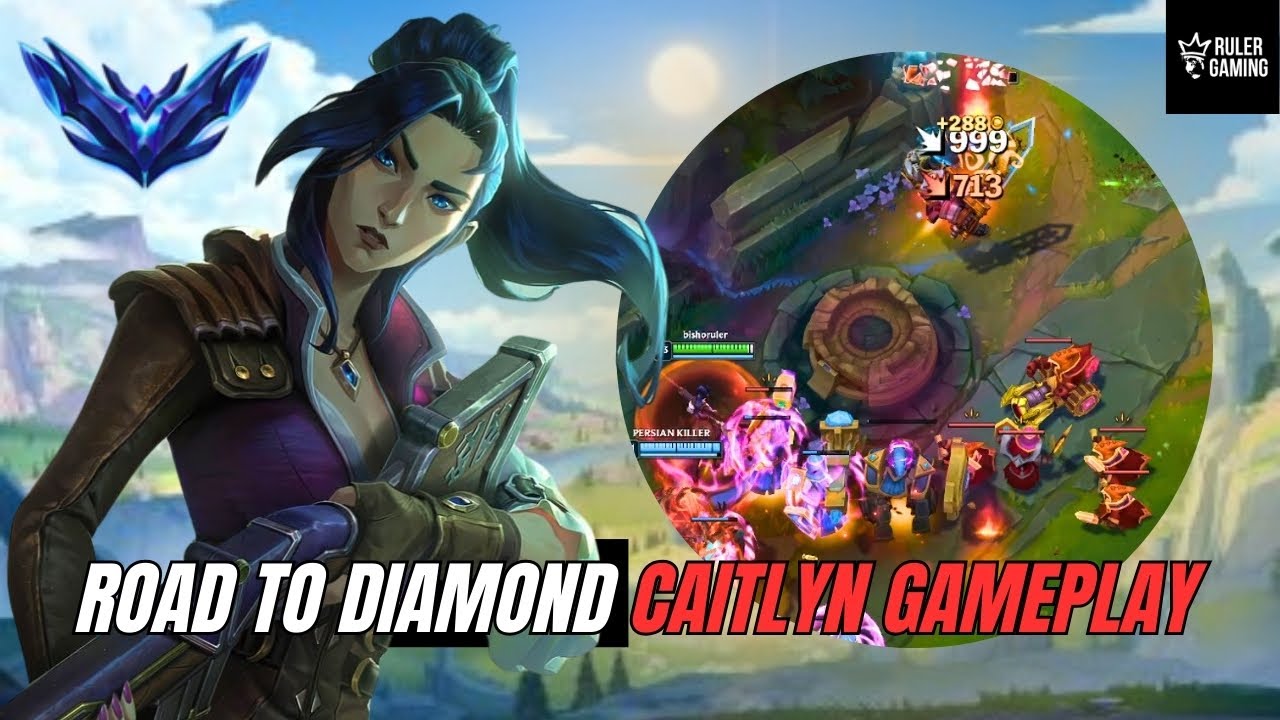 Caitlyn Bot Lane Domination | Full Gameplay | Road to Diamond Series - YouTube