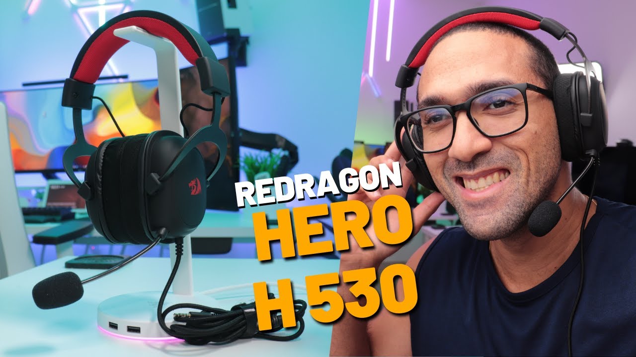 REDRAGON HERO H530 - HEADSET GAMER CUSTO-BENEFÍCIO QUE SURPREENDEU ...