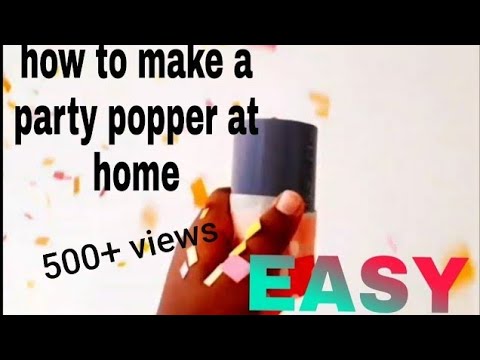 How to make a party popper at home |CRAFT WORLD - YouTube
