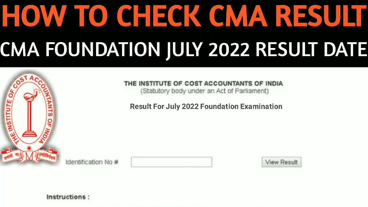 CMA Foundation June 2022 Result Date | How To Check CMA Result | CMA ...