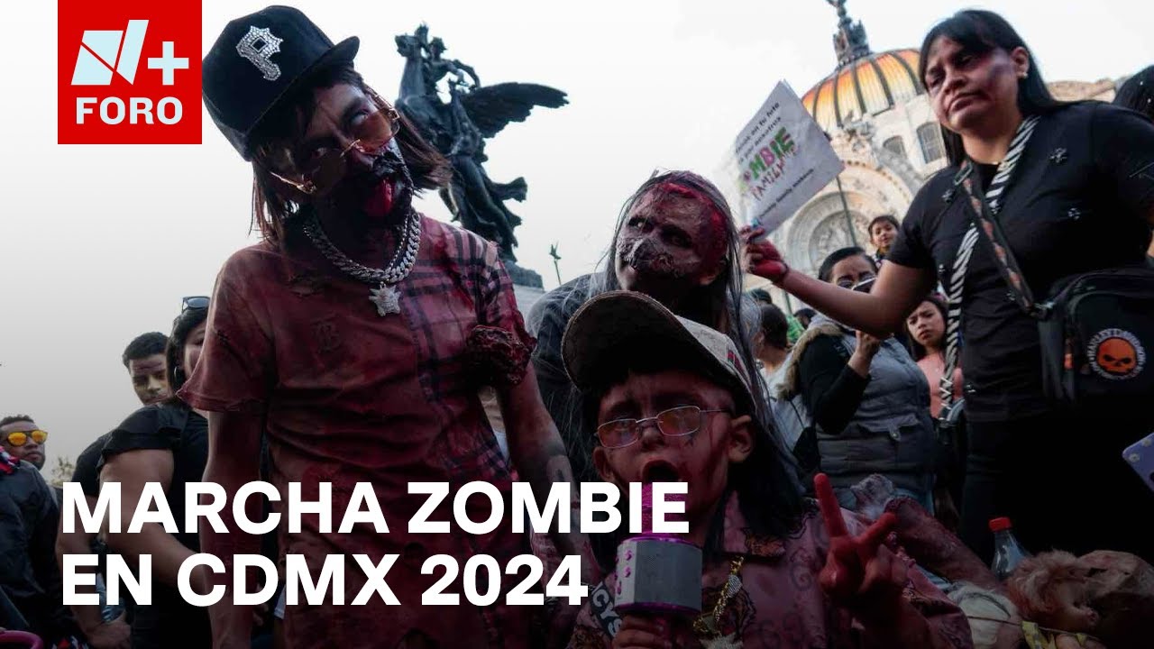 Realizan la tradicional marcha zombie en calles de la Ciudad de México ...