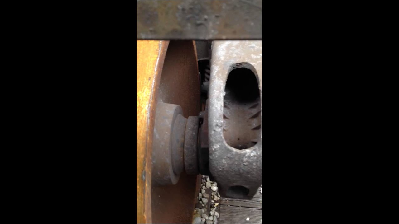Bad wheel on rail car. AAR Condemnable loose backing ring - YouTube
