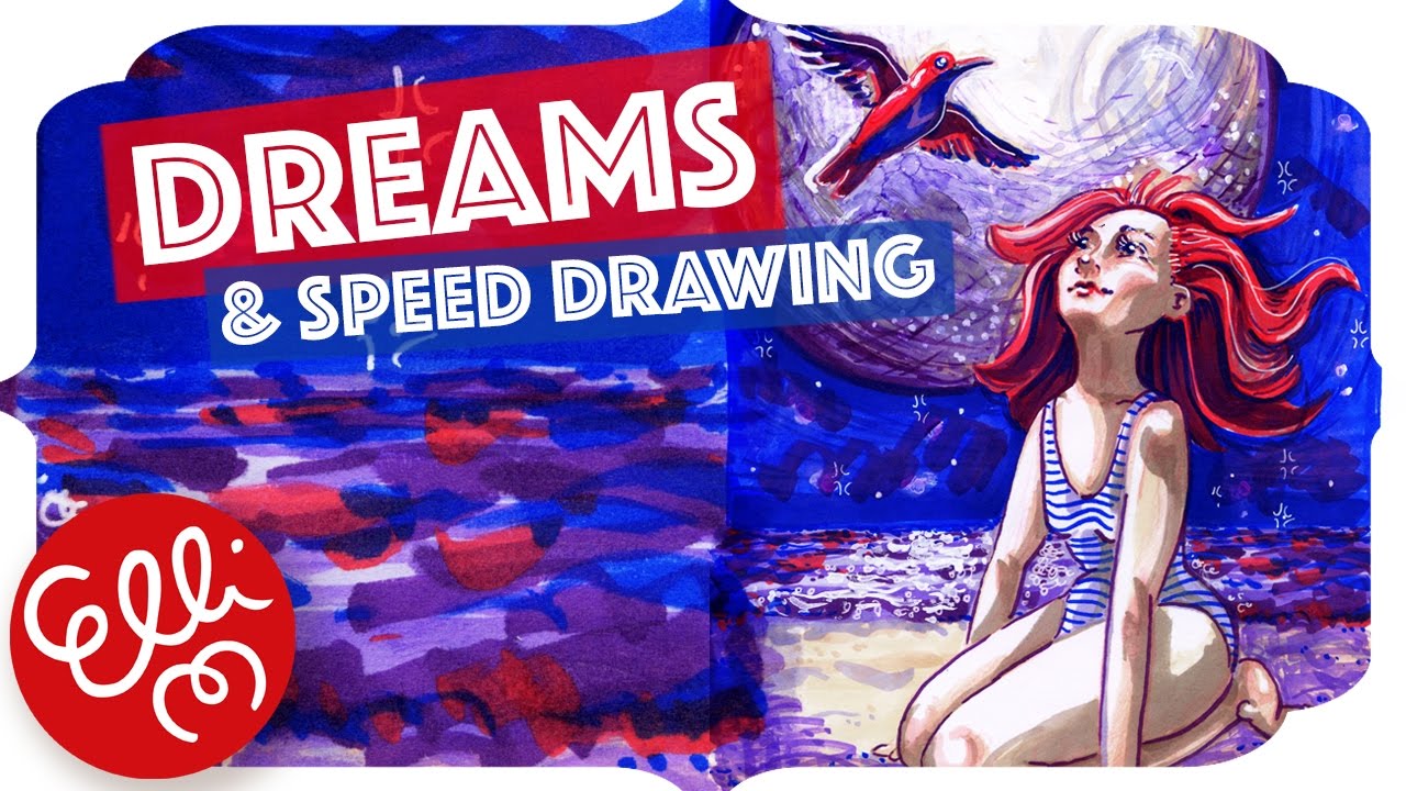 Speed Drawing With Markers - Talking About Dreams - YouTube